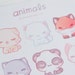 Animal Stickers - Etsy
