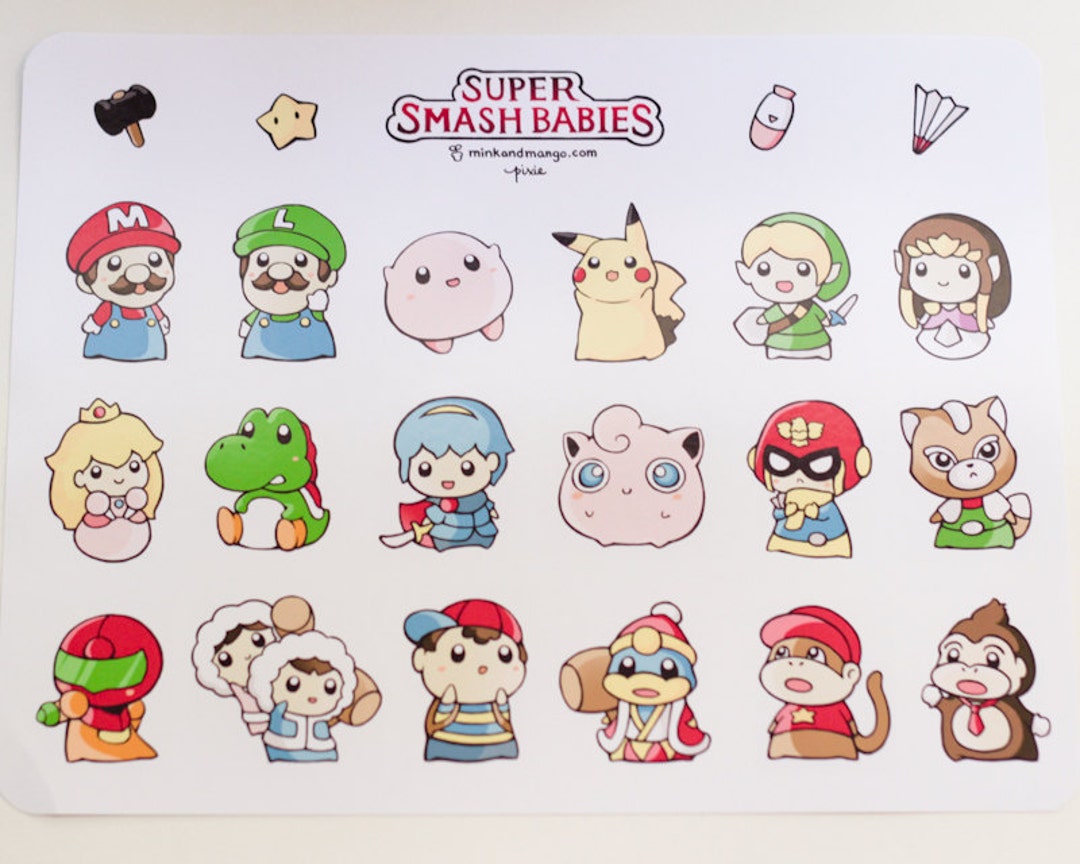 Super Smash Babies Stickers - Etsy