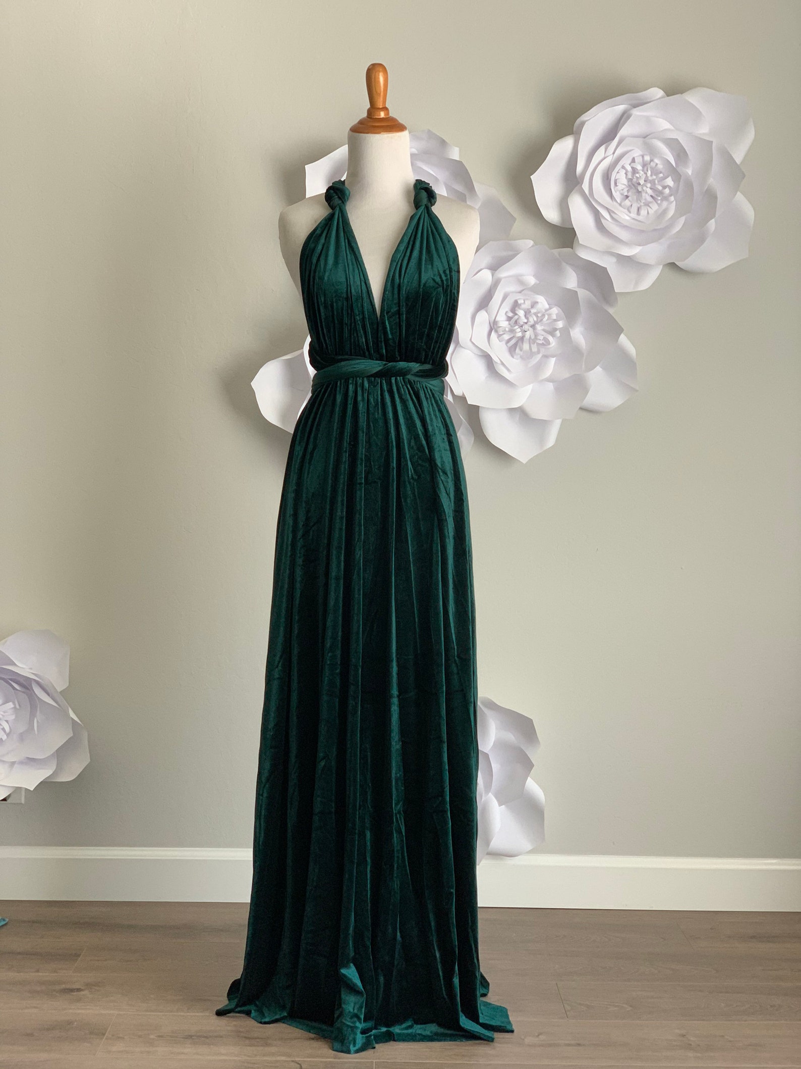 Emerald Green Velvet Dress velvet Bridesmaid Dress Velvet - Etsy