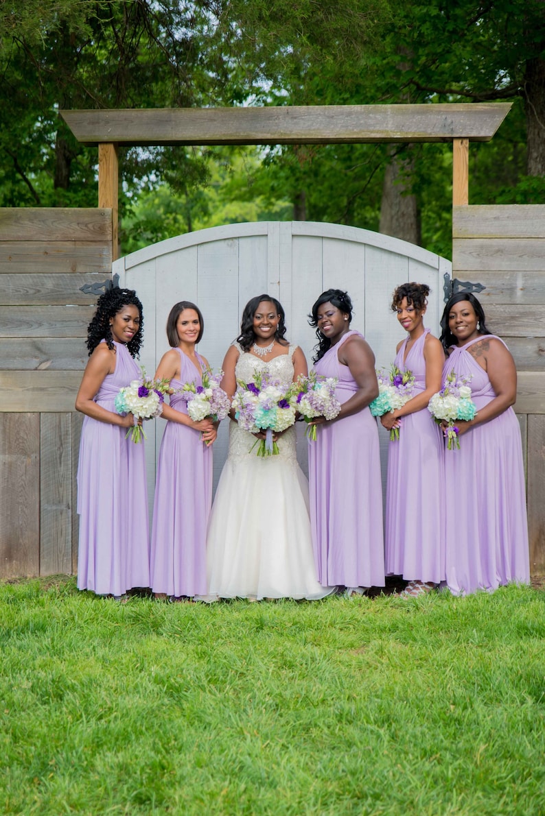 Lavender/wisteria Bridesmaid Dress Infinity Dress Wrap Dress - Etsy