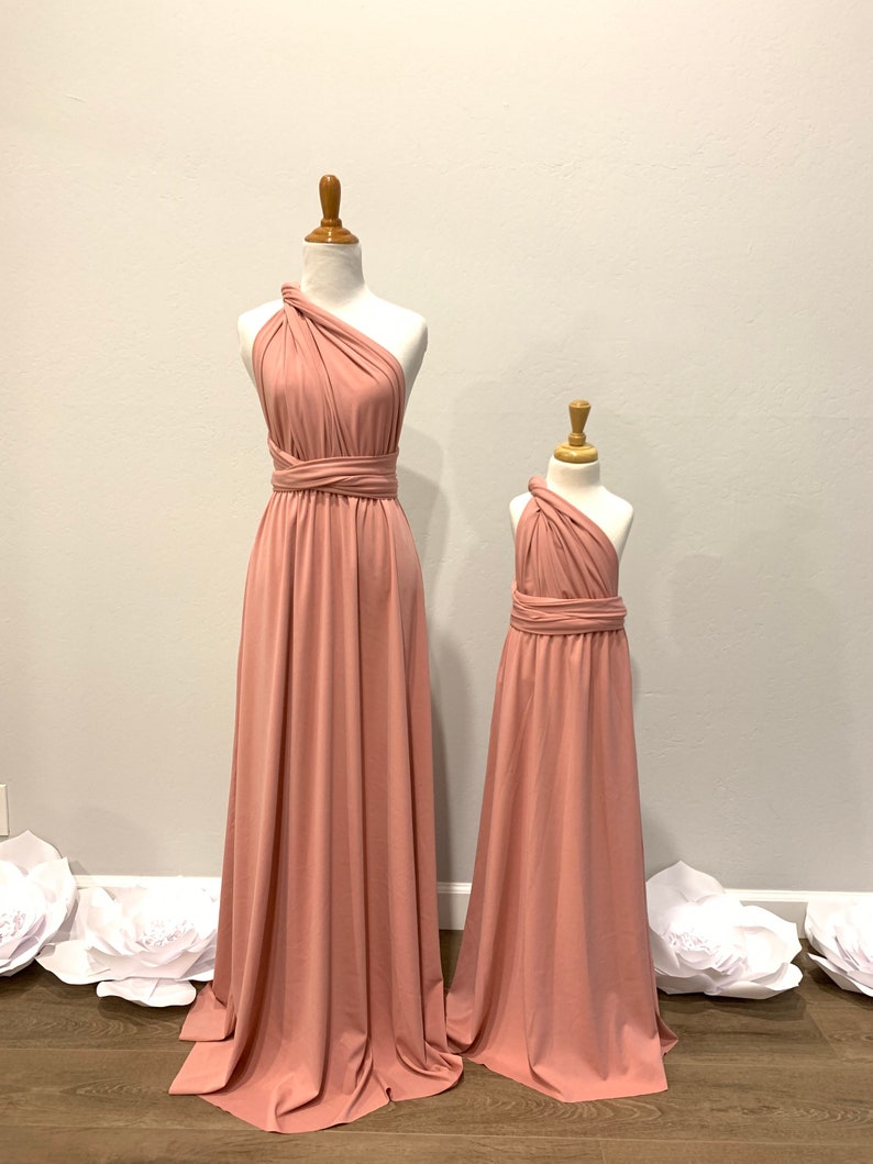Flower Girl Convertible Dress Infinity Wrap Dress Junior - Etsy
