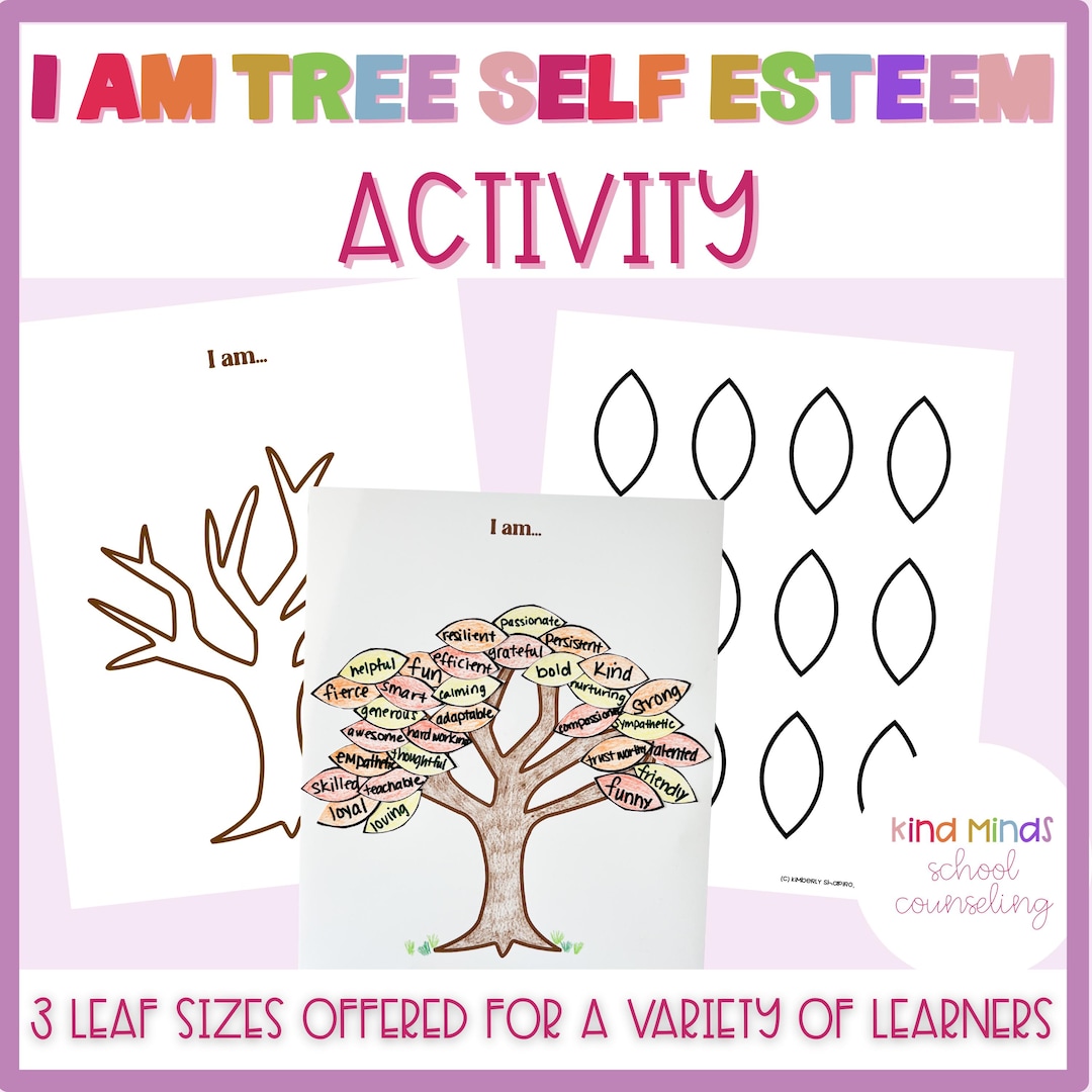 I Am Tree Self-esteem Art Project for Kids, Social Emotional Learning ...