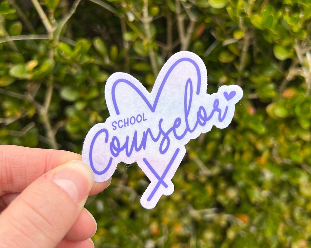 School Counselor Waterproof Vinyl Sticker, School Counseling Swag ...