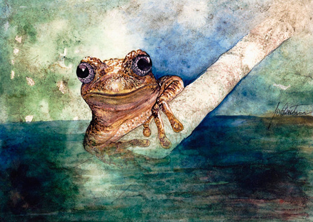 Frog out of the Primordial Ooze Archival Giclee - Etsy