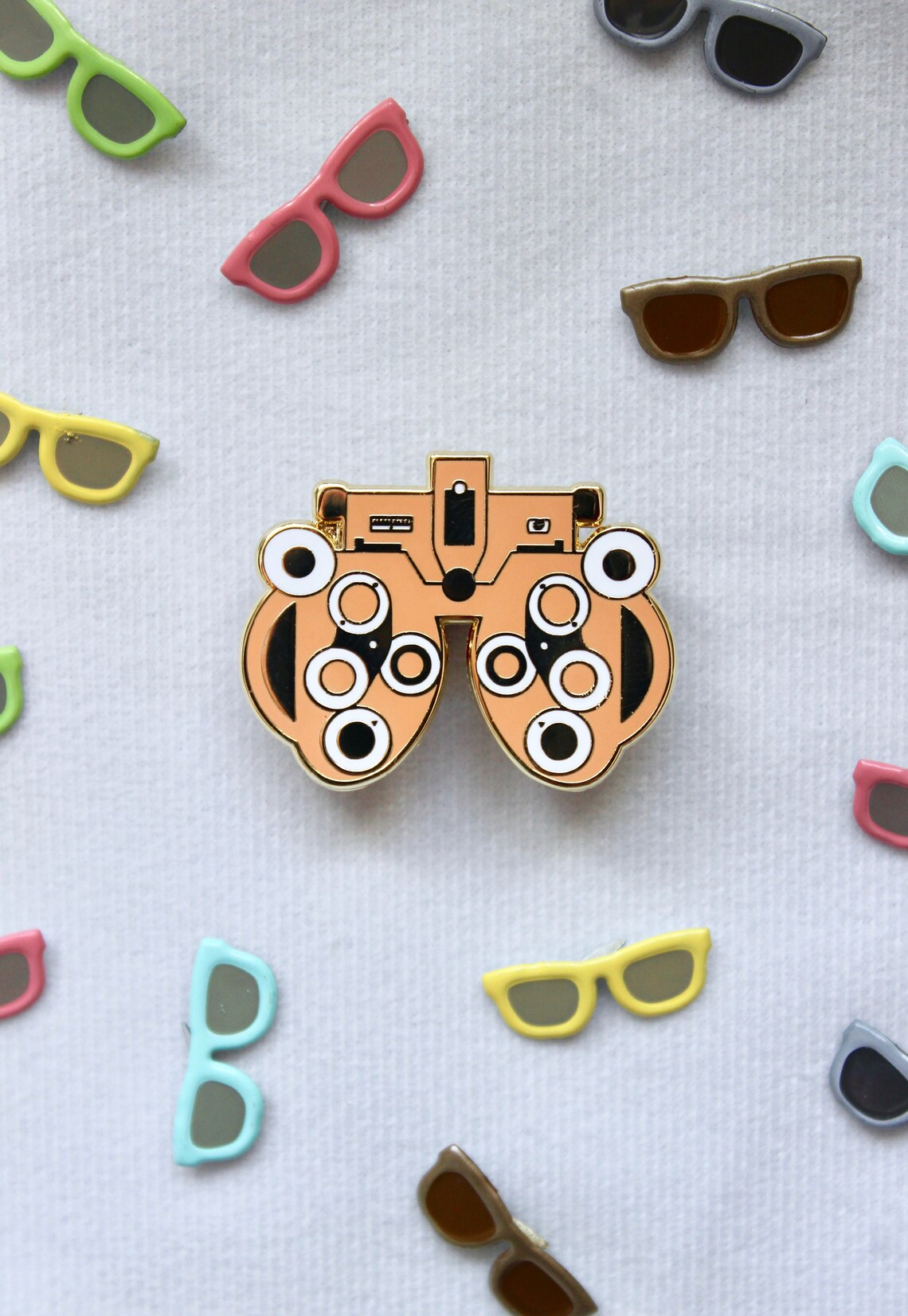 Coral Pink Optometry Enamel Pin Optometrist Eye Doctor - Etsy Canada