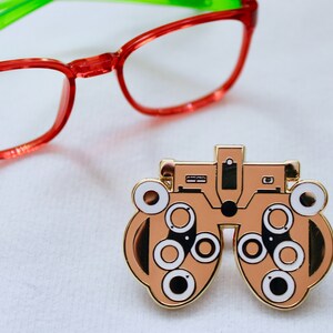 Coral Pink Optometry Enamel Pin Optometrist Eye Doctor | Etsy Canada