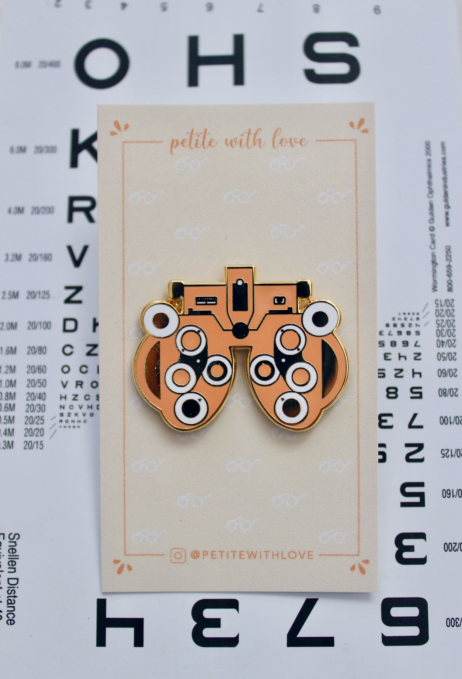 Coral Pink Optometry Enamel Pin Optometrist Eye Doctor - Etsy Canada