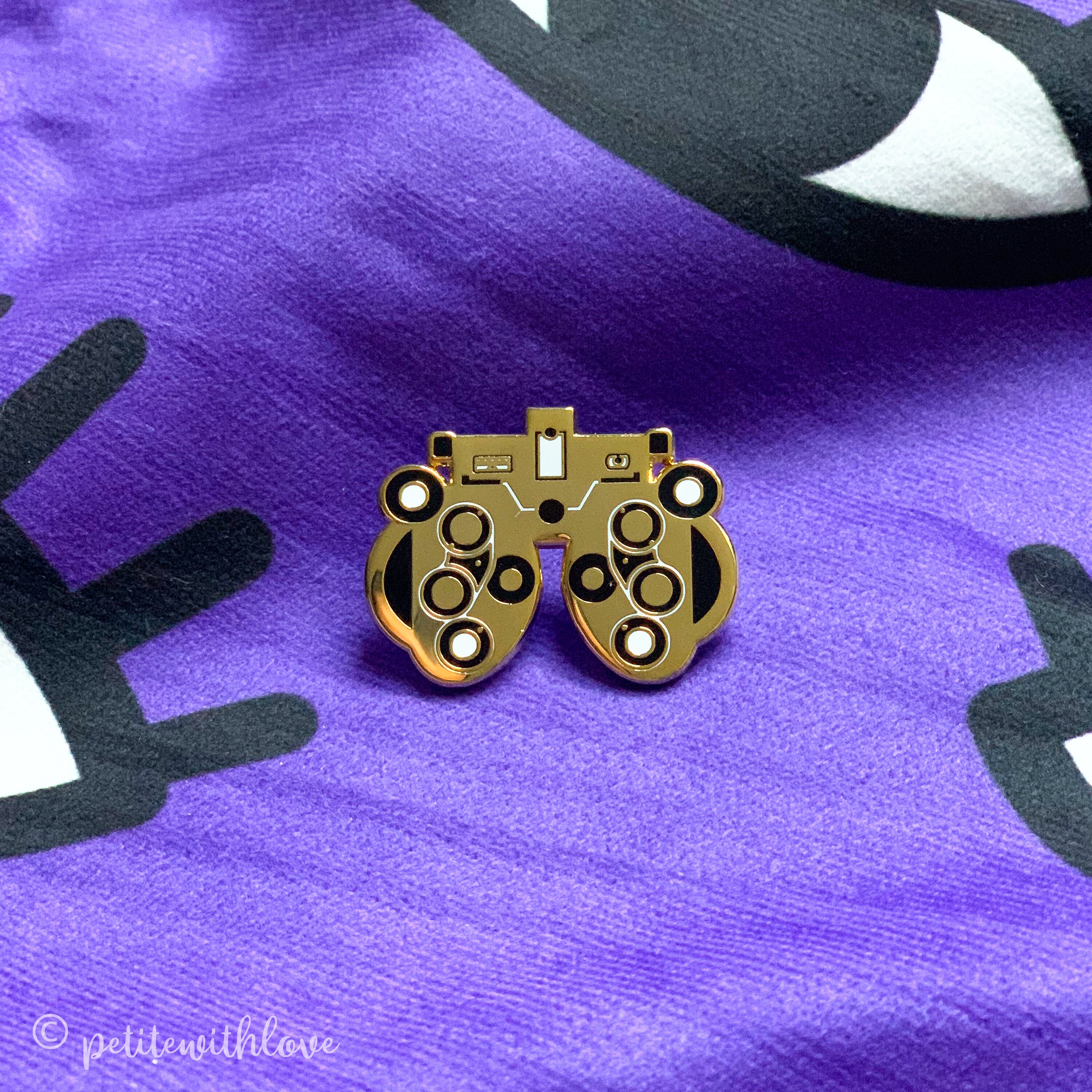 Gold Optometry Enamel Pin Optometrist Eye Doctor Graduation | Etsy