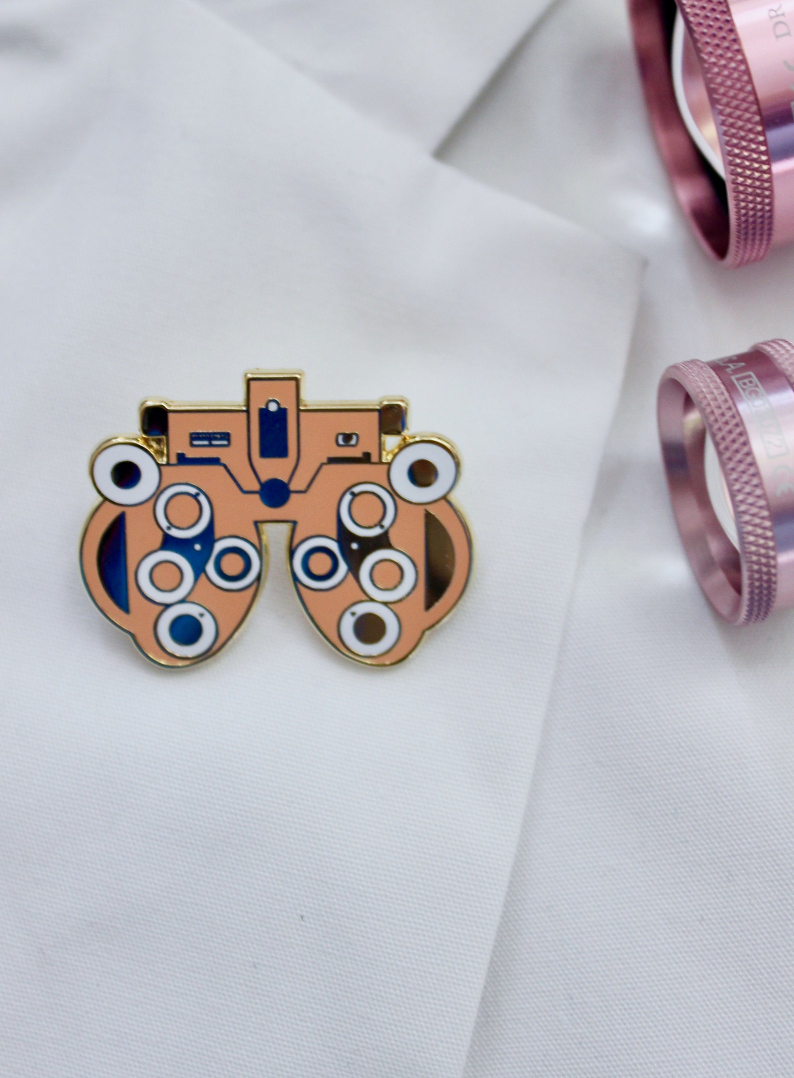 Coral Pink Optometry Enamel Pin Optometrist Eye Doctor - Etsy Canada