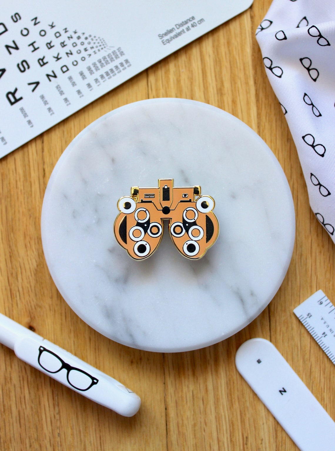 Coral Pink Optometry Enamel Pin Optometrist Eye Doctor - Etsy Canada