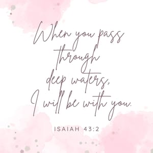DIGITAL DOWNLOAD // Isaiah 43:2 // Printable 5x7 Scripture Print // I ...