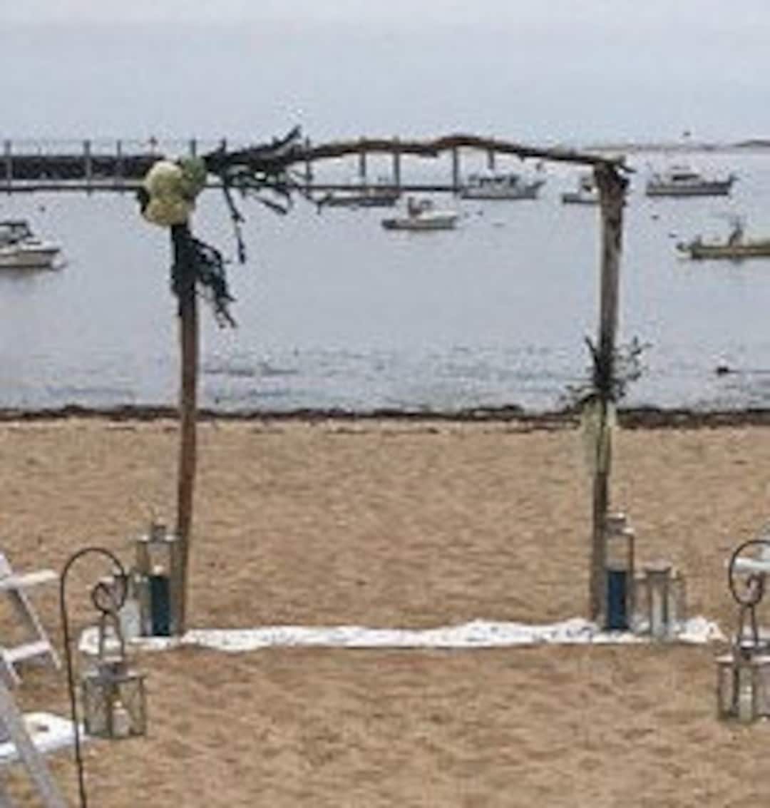 Driftwood Wedding Arch Rustic Two Post Arbor 6ft Wide X 7ft Tall ...