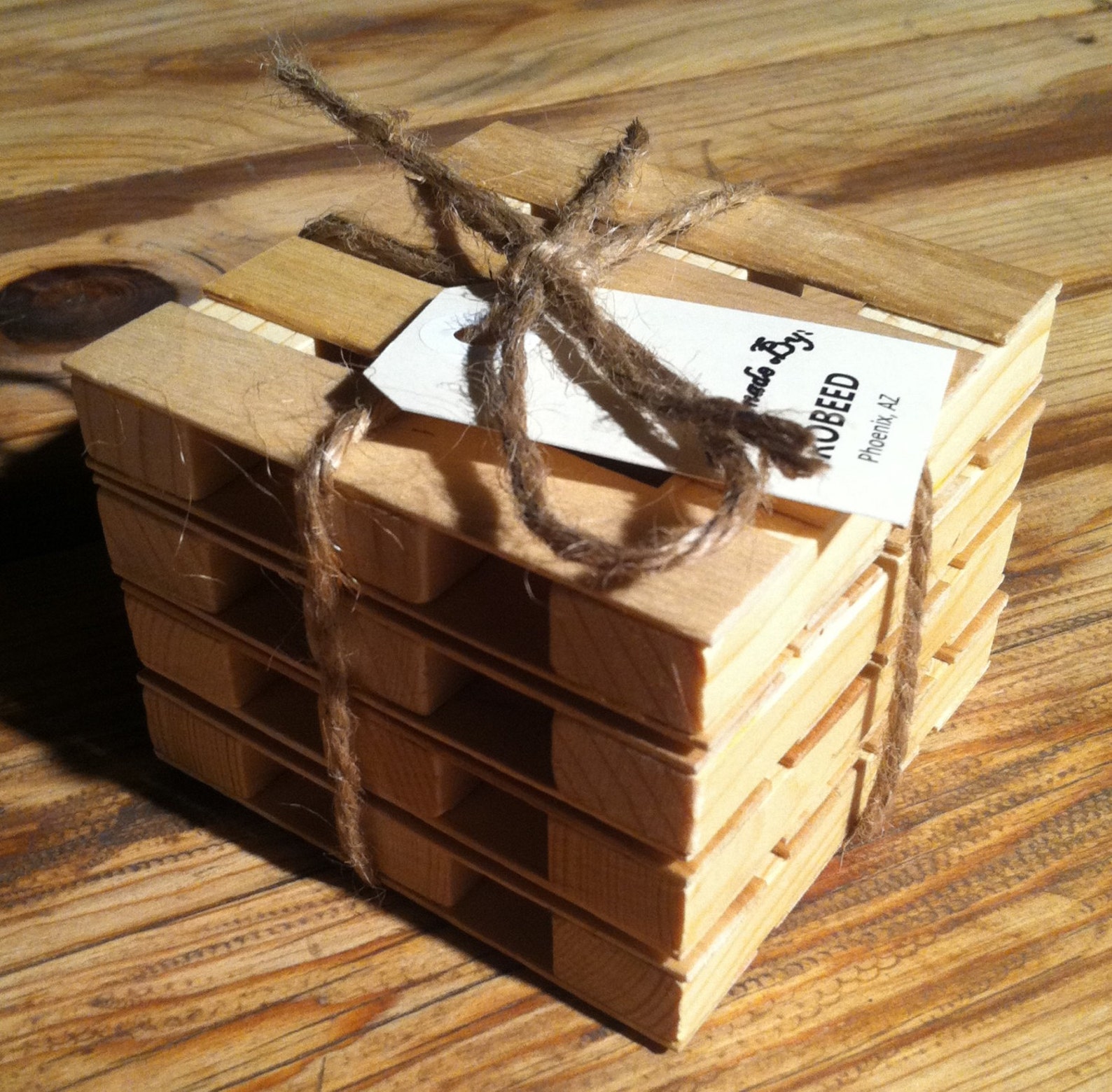 Handmade Wooden Pallet Coasters set of 4 - Etsy
