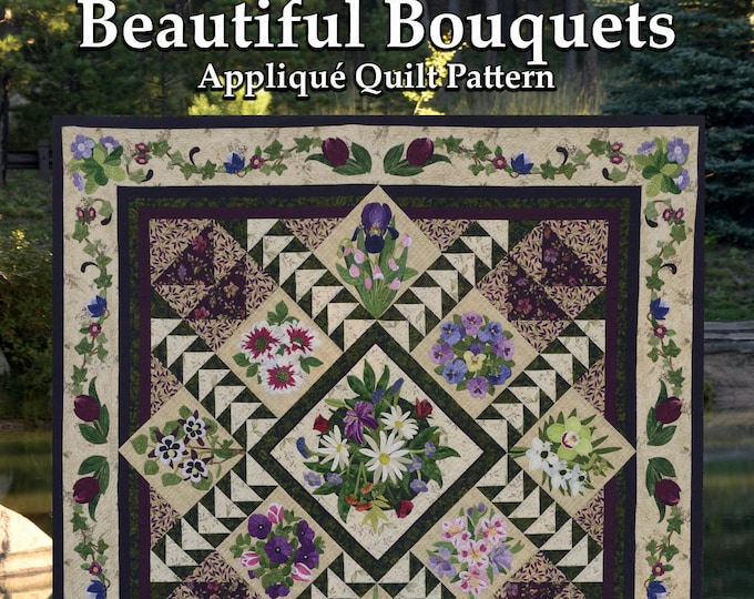 Beautiful Bouquets: Applique Quilt Pattern - Etsy