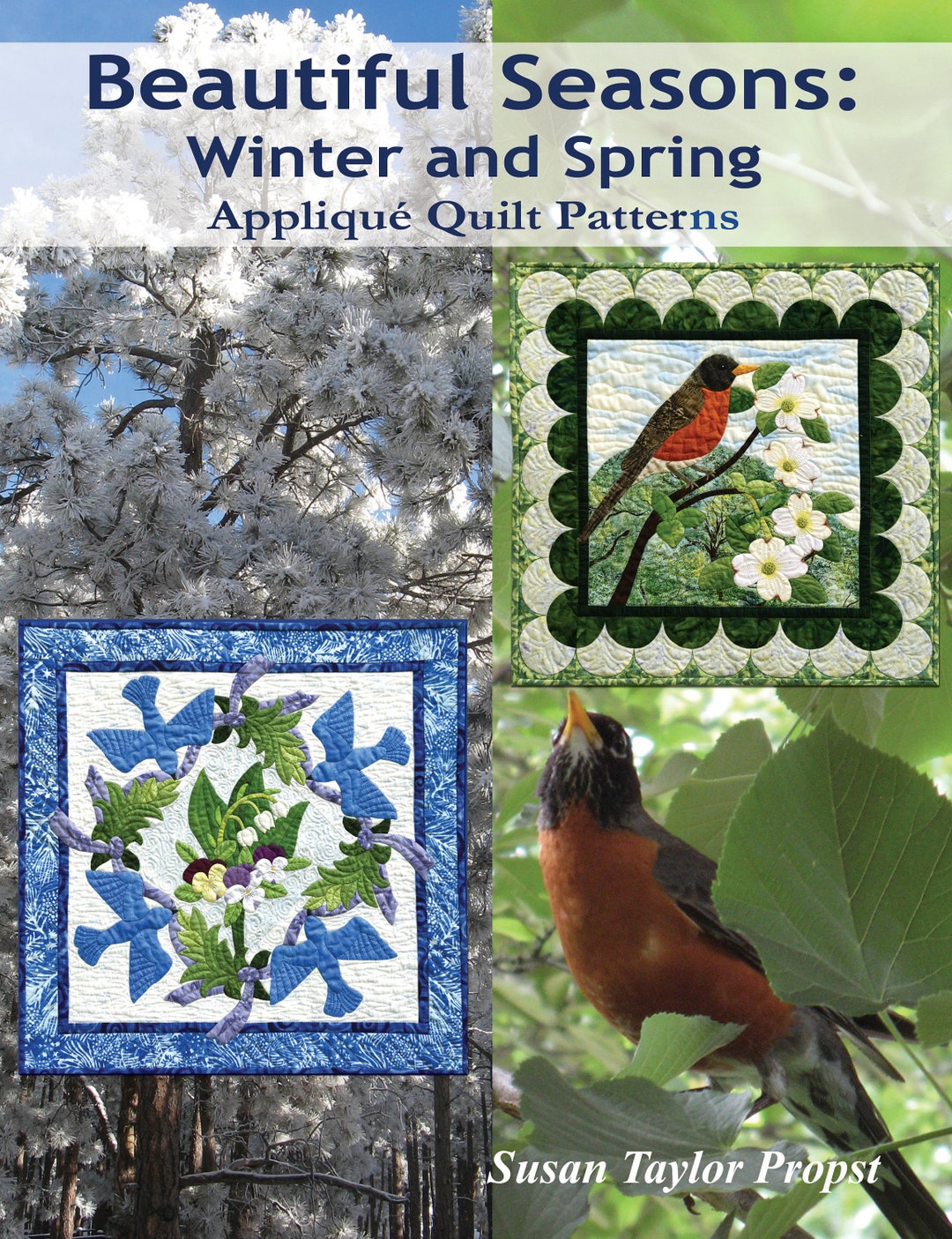 Beautiful Seasons: Winter and Spring Applique Quilt Patterns - Etsy