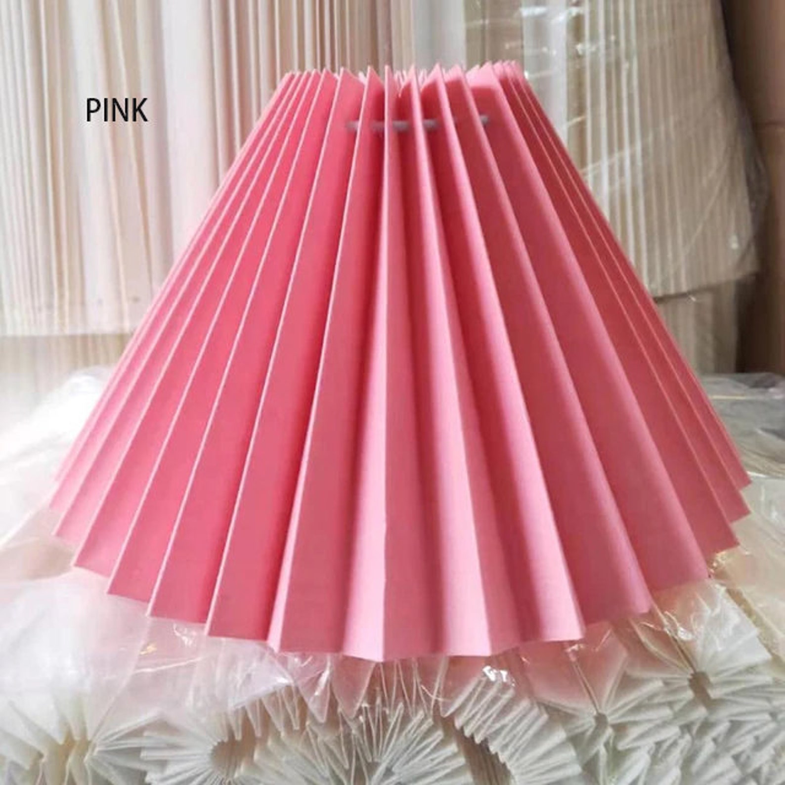 Pleated Lampshade, Retro Lampshade for Table Lamp Standing Lamp Wall ...