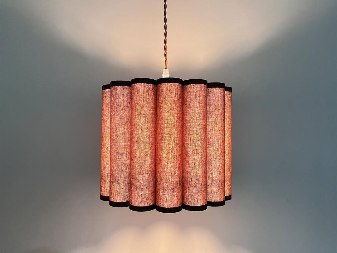 Pleated Linen Lampshade: Handmade Pendant, Table, Sconce Shade - Etsy