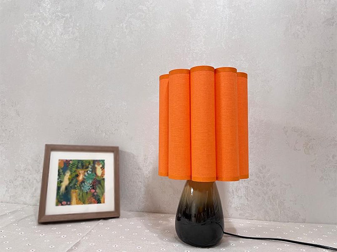 Orange Lampshade, Lamp Shades for Table Lamp,available in 14 Colors ...