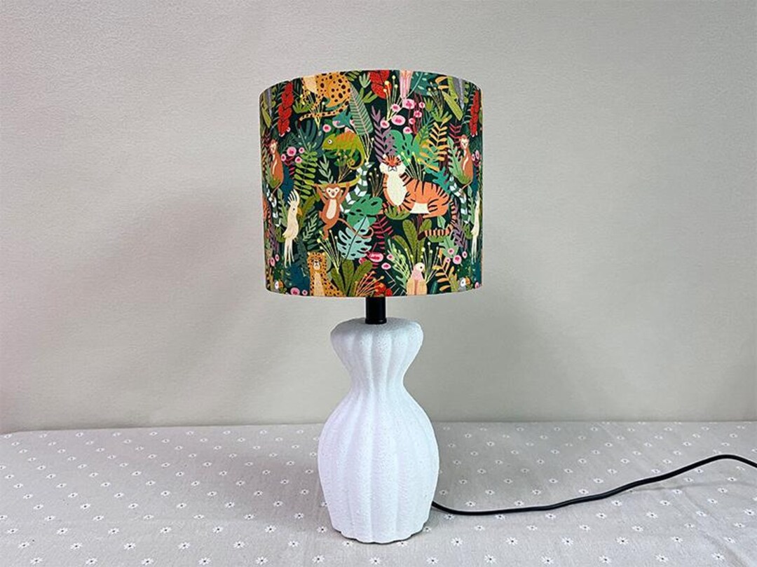 Animal Pattern Table Lamp, Nursery Desk Lamp, Custom Desk Lamp. L4 - Etsy