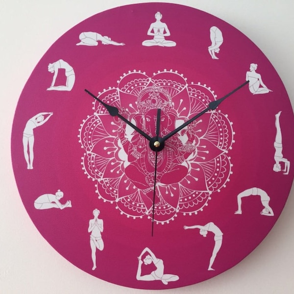 Yoga Wall Clock - Etsy