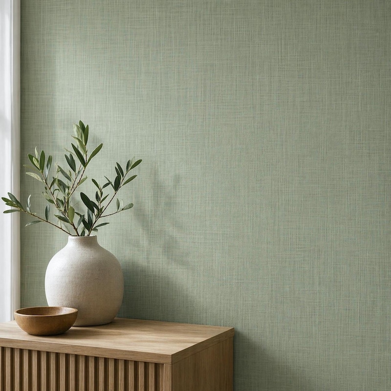 Linen Wallpaper Textured - Etsy