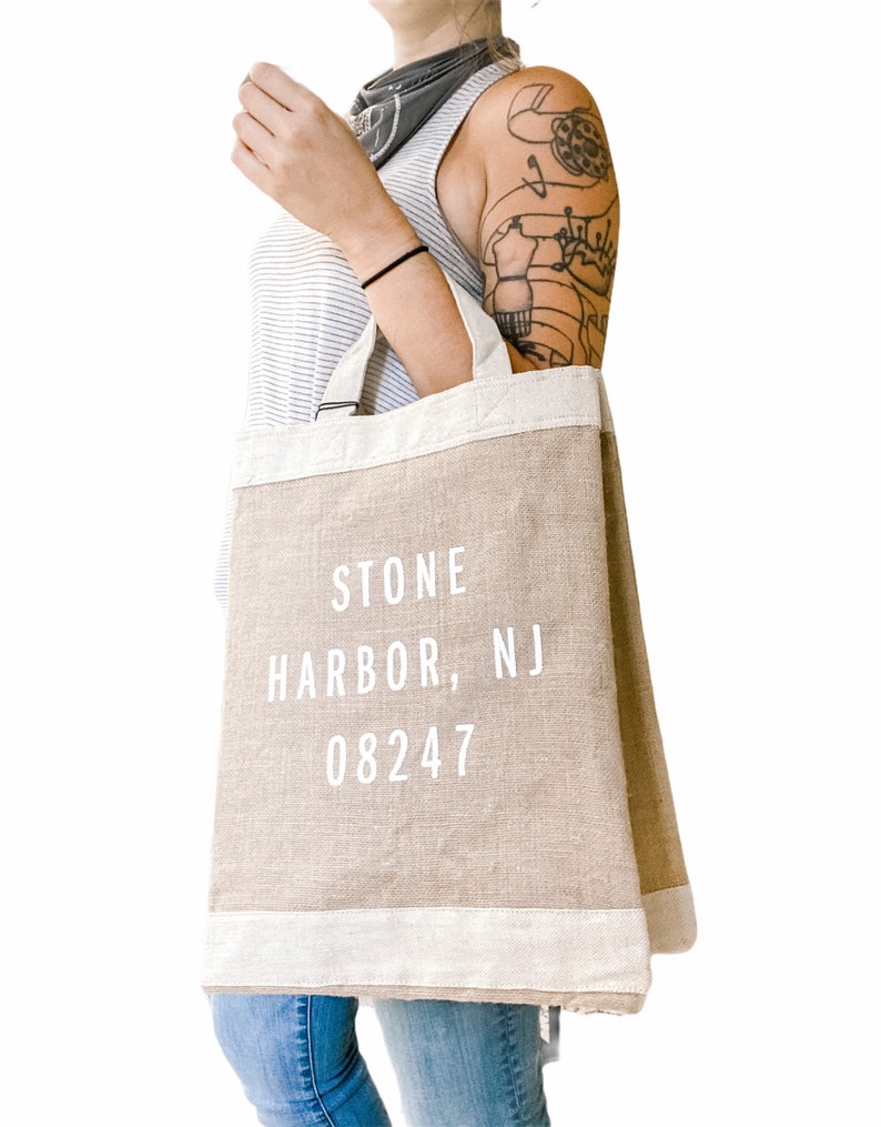 Shore Soaps Custom Apolis Tote Bag // Cape May, NJ 08204 // Stone ...