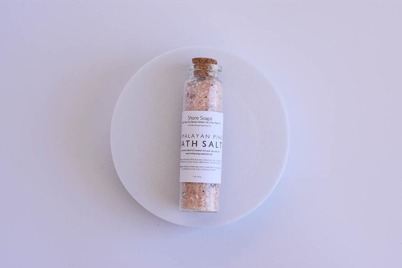 PINK Vial Bath Salts // Nourishing // Himalayan Pink Sea Salt - Etsy