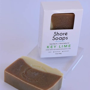 Key Lime + Seaweed Soap // Acne // Vegan // Kelp Powder Cacao // Bar ...