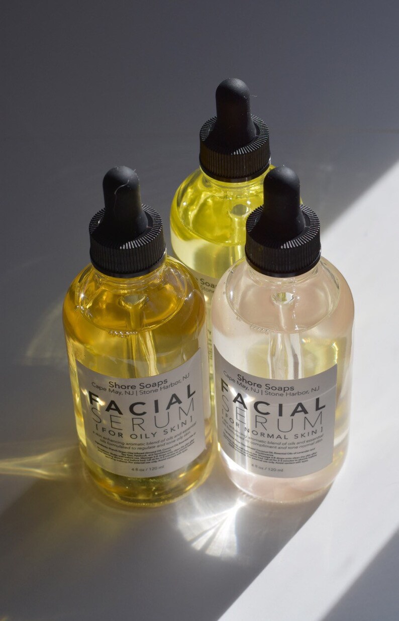 FACIAL SERUM // For Normal Skin // Made with Essential Oils // | Etsy
