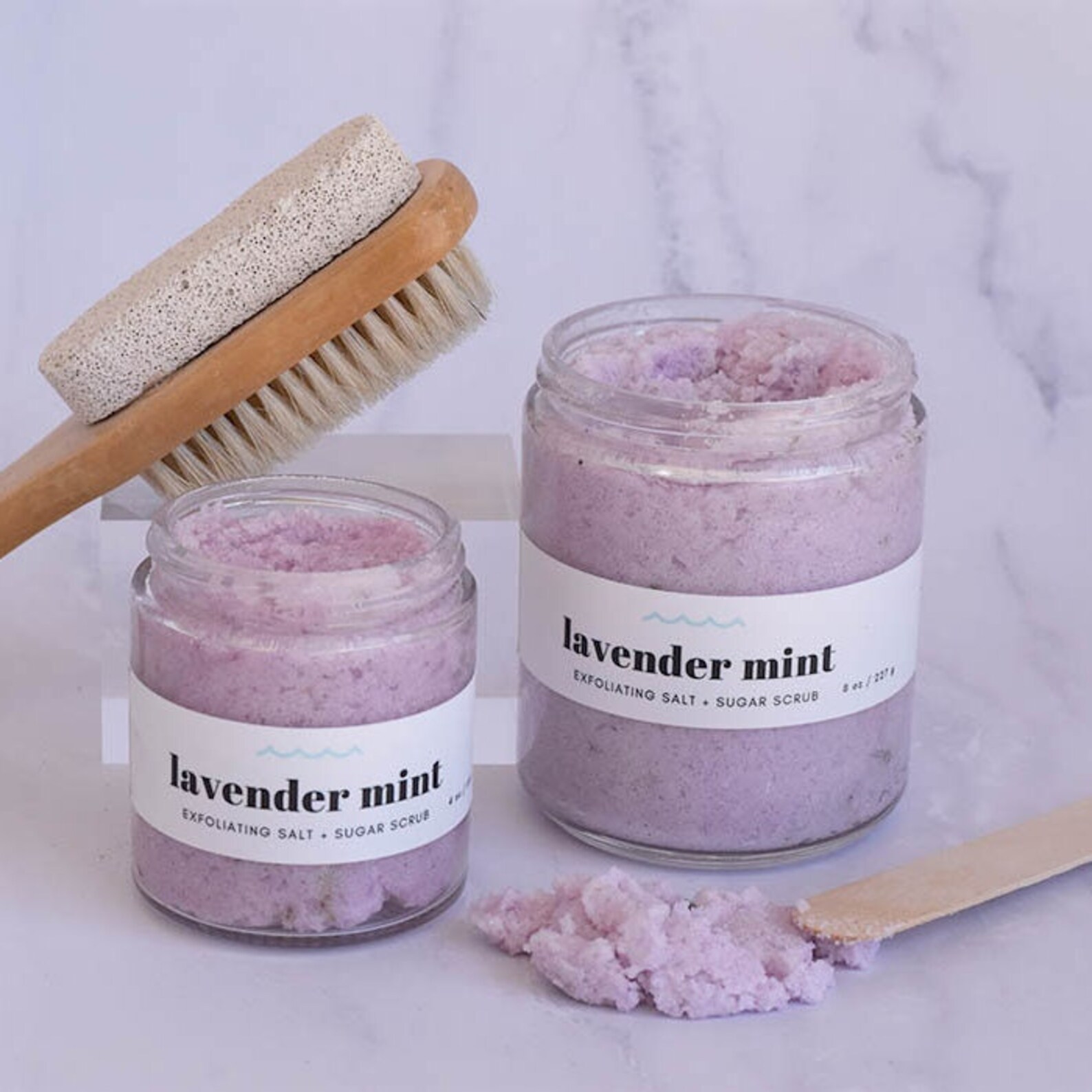 LAVENDER MINT // Salt Scrub // Essential Oils // Exfoliating - Etsy