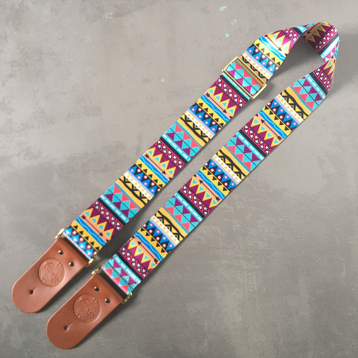 Mixed Blue Guitar Strap Genuine Leather Guitar Strap . - Etsy