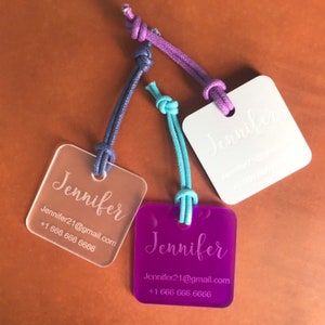 Square Luggage Tag | Luggage Tags | Luggage Tag Personalized | Engraved ...