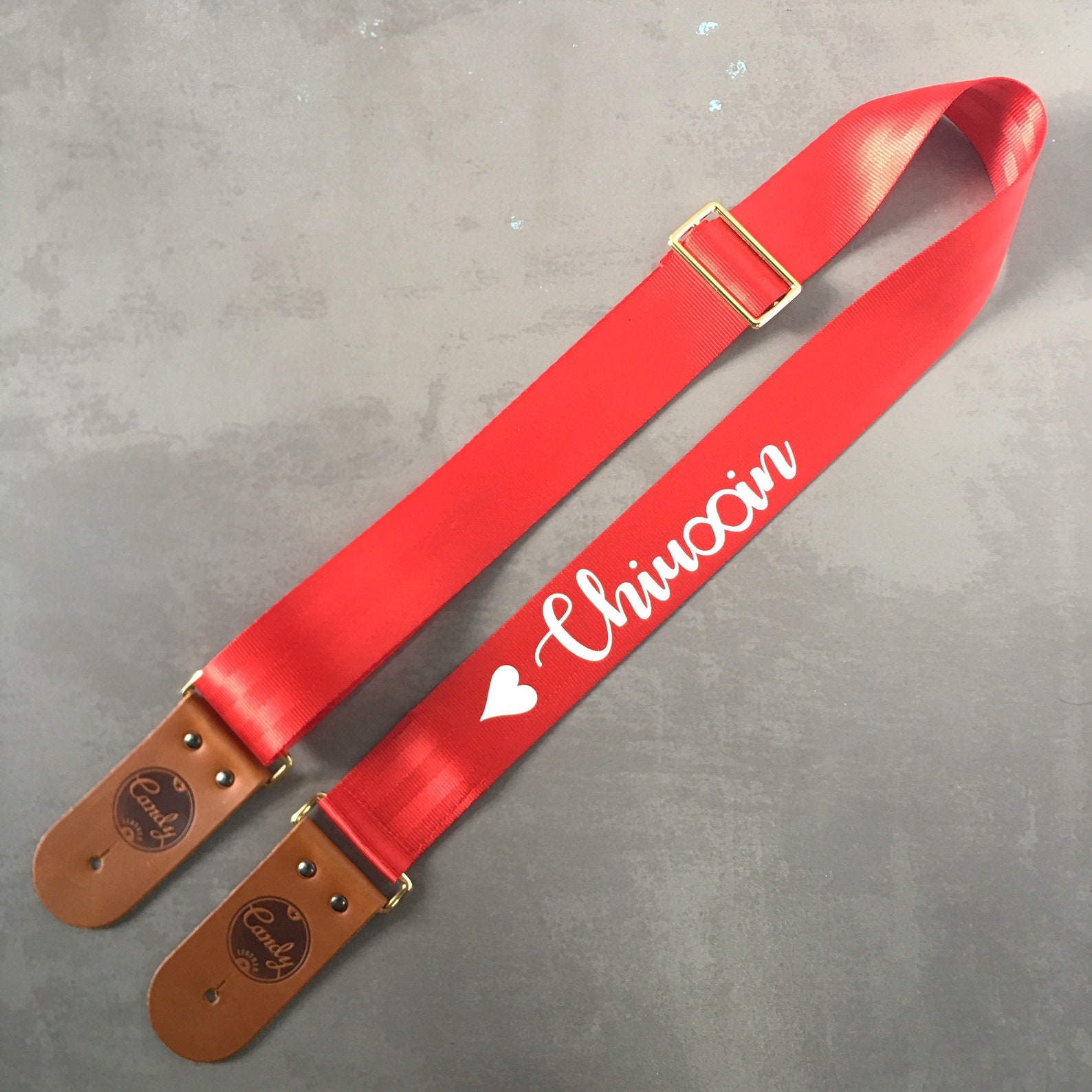 Personalized Red Guitar Strap Genuine Leather Guitar Strap - Etsy