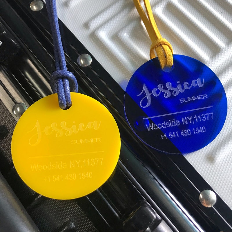 Round Luggage Tags - Etsy