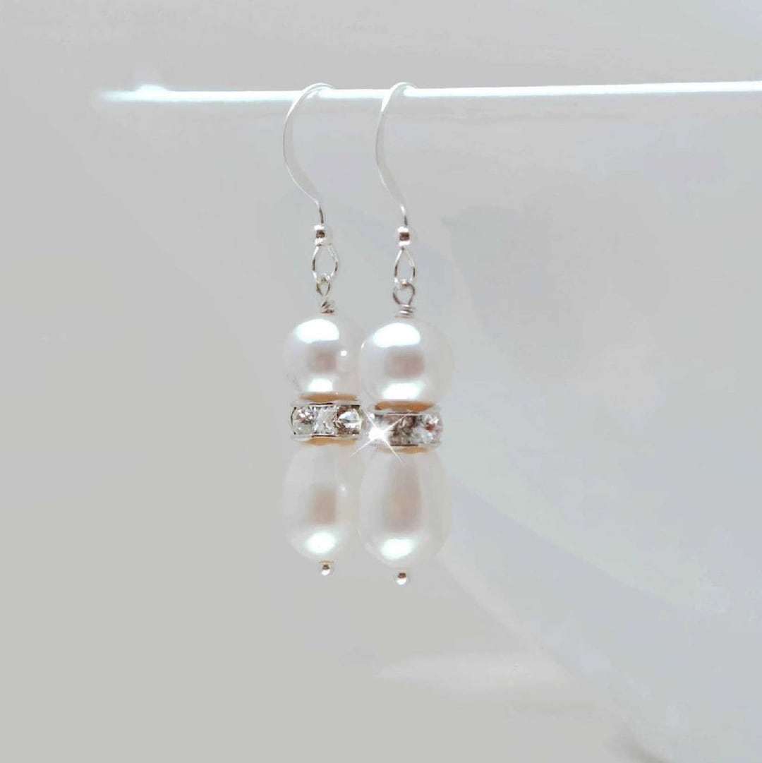 Orecchini da sposa perla Orecchini a goccia per perle per sposa ...