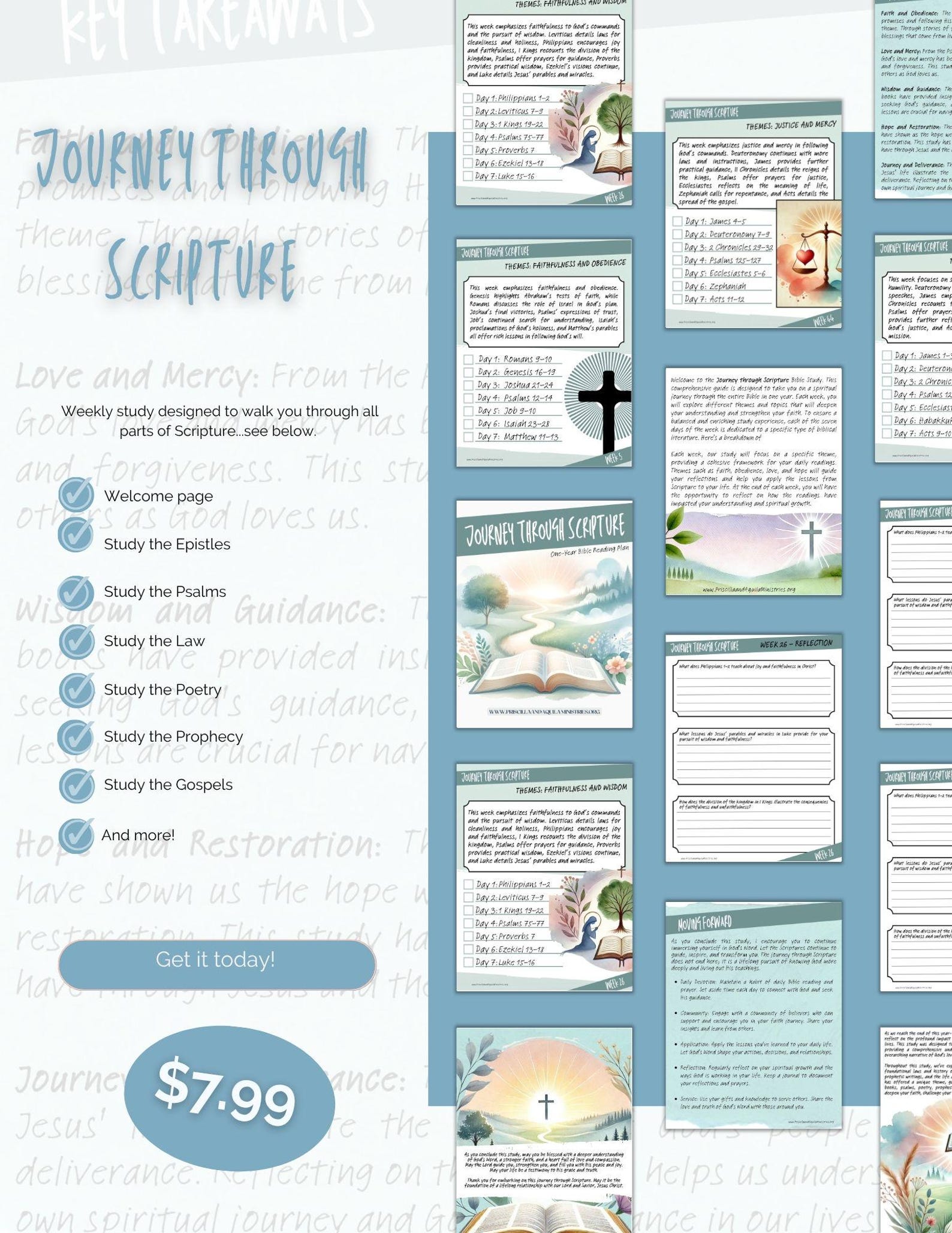 Journey Through Scripture – A Yearlong Bible Reading Plan (printable ...