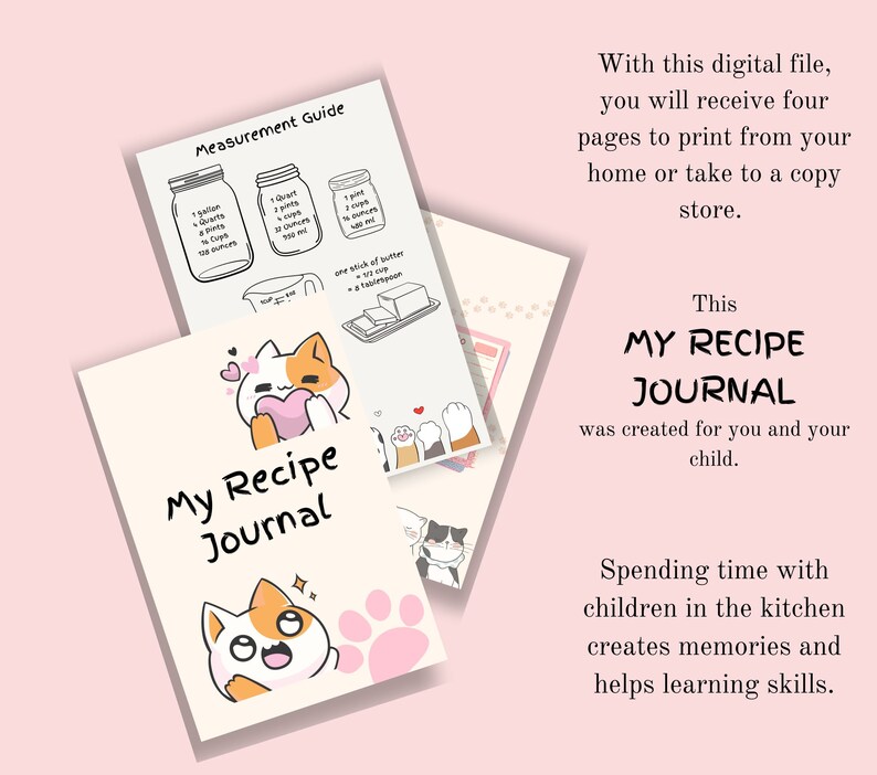 My Recipe Journal - Etsy