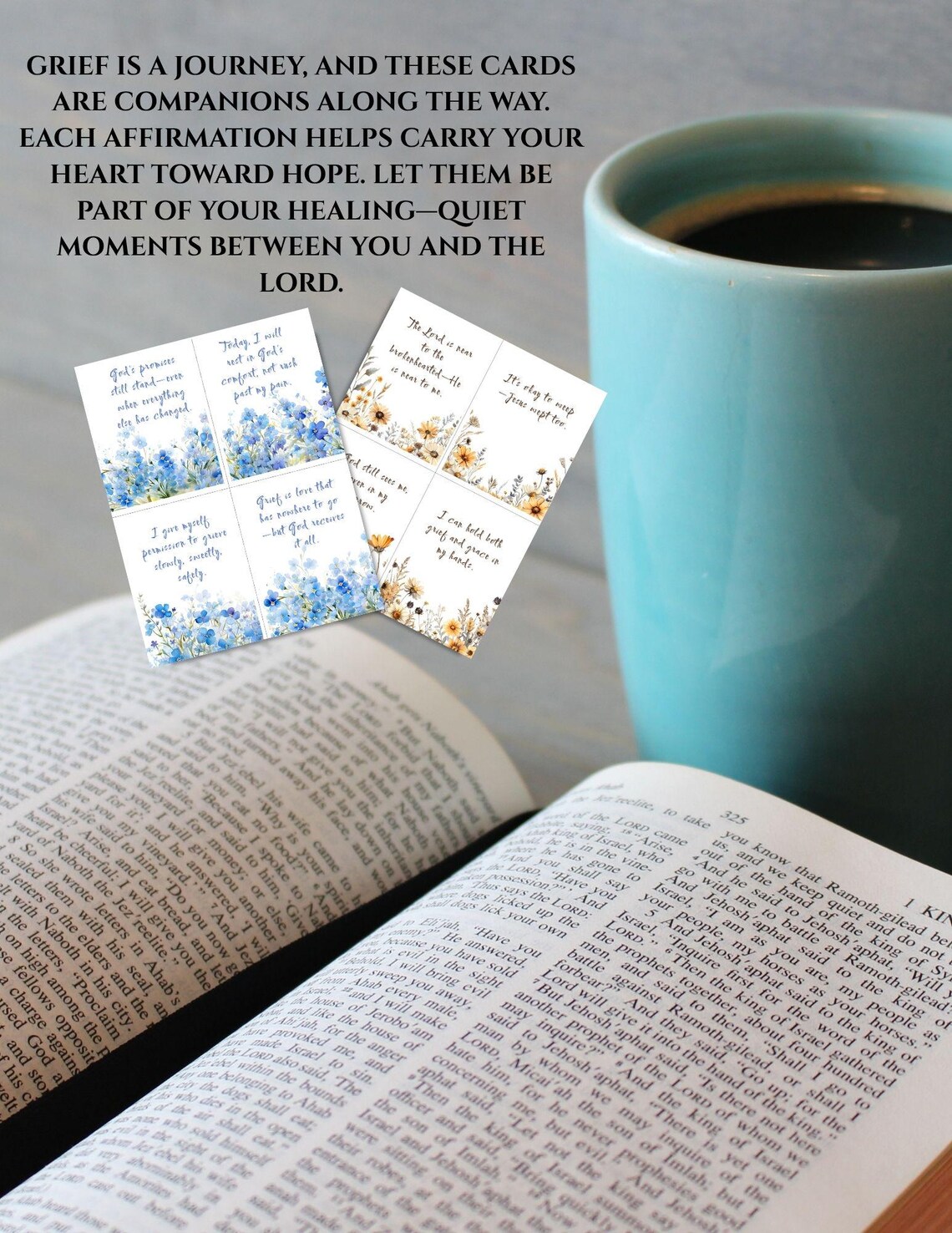 Printable Grief Cards With Scripture | Christian Encouragement for Loss ...