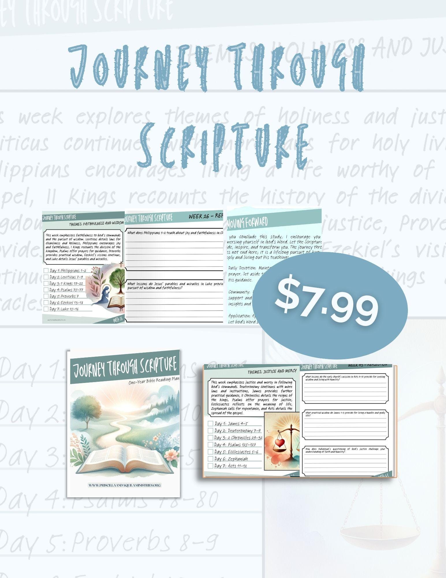 Journey Through Scripture – A Yearlong Bible Reading Plan (printable ...