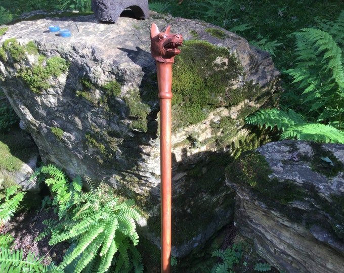 Wolf Staff - Etsy