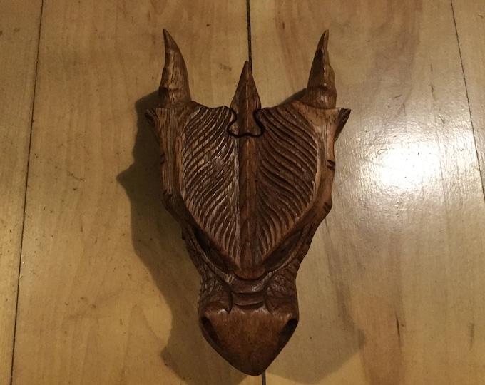 Hand Carved Wooden Dragon Puzzle Box - Etsy