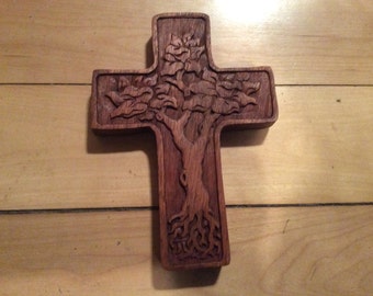 Cross - Tree of Life - Walnut - Etsy