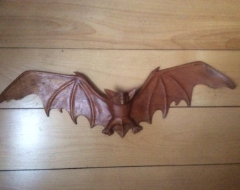 Bat Wood Carving - Etsy