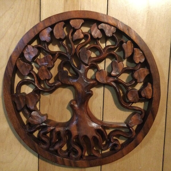 Hand Carved Tree - Etsy