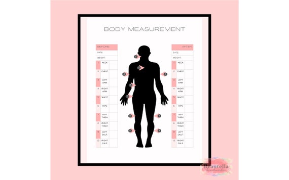 Printable Body Measurement Tracker Weightloss Tracker - Etsy