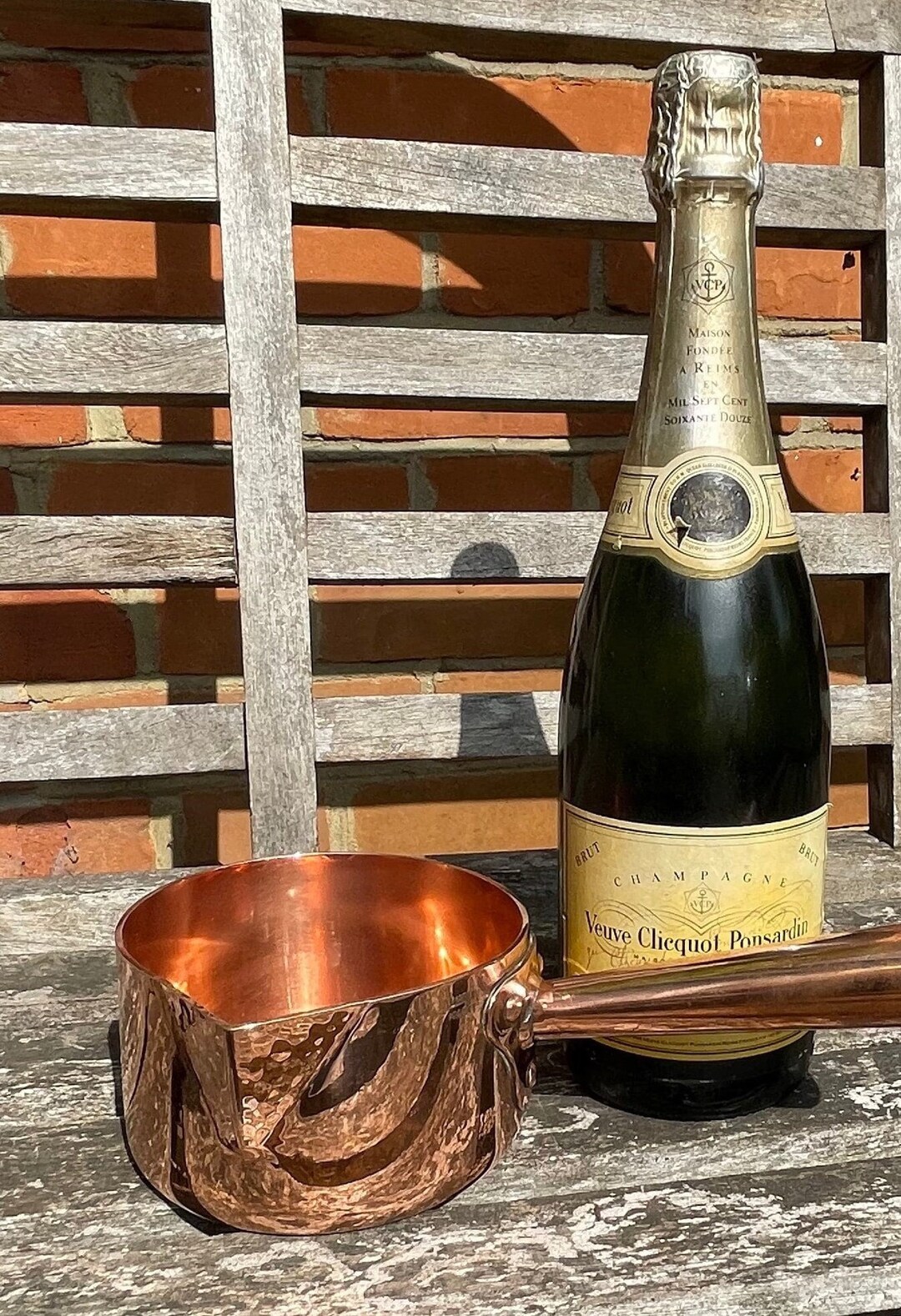 Villedieu Solid Copper 12.5cm Milk Pan 1.5mm Thick - Etsy