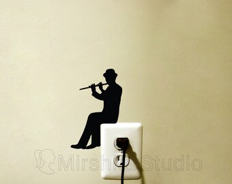 Flute Music Decal Vinyl Sticker Jazz Sitting Classical - Etsy