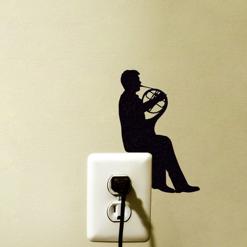 Man Playing Clarinet Light Switch Fabric Sticker Clarinet - Etsy
