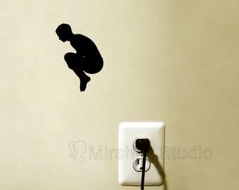 Cool Light Switch Fabric Sticker Funny Vinyl Wall Decal | Etsy