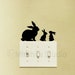 Peeking Cat Light Switch Plate Wall Sticker Cute Cat Outlet Decal Kids ...